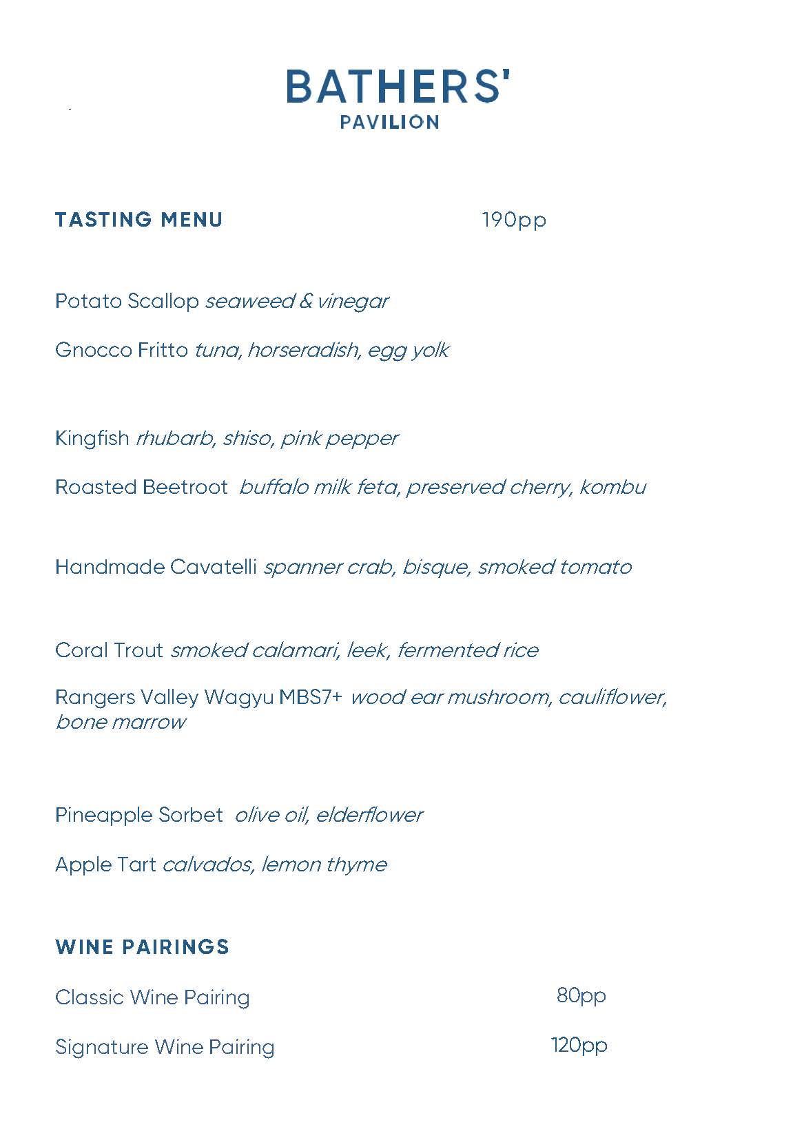 Bathers’ Restaurant - Bathers Pavilion